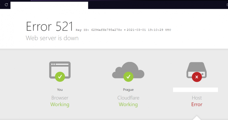 ¿Qué es el error 521 en mi sitio web? - Neothek